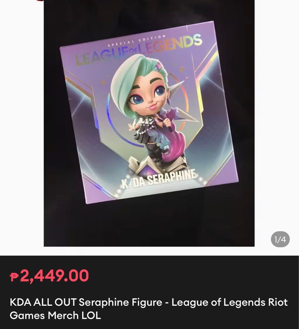 Kda All Out Seraphine League Of Legendsriot Games On Carousell