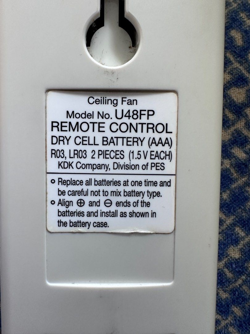 KDK FAN Remote, TV & Home Appliances, Other Home Appliances on Carousell