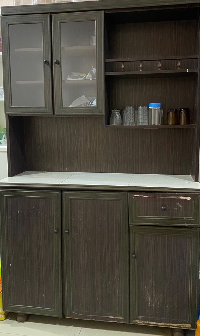 Kitchen Cabinet / Almari Dapur / Rak, Furniture & Home Living ...