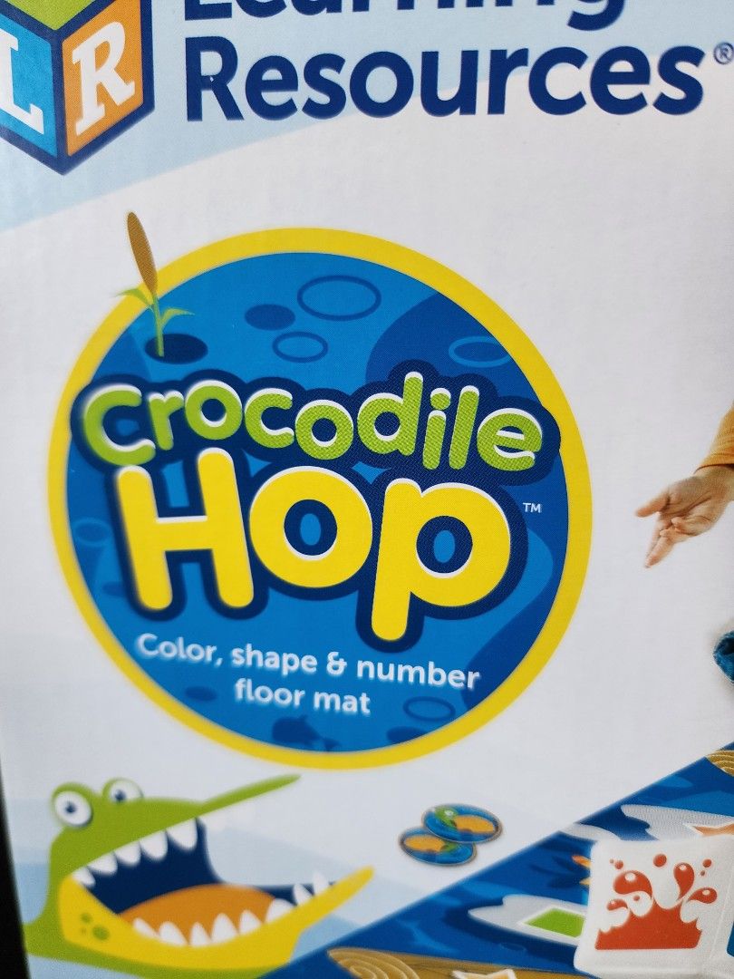 Learning Resources Crocodile Hop educational game on colours, shapes and numbers, Hobbies & Toys ...