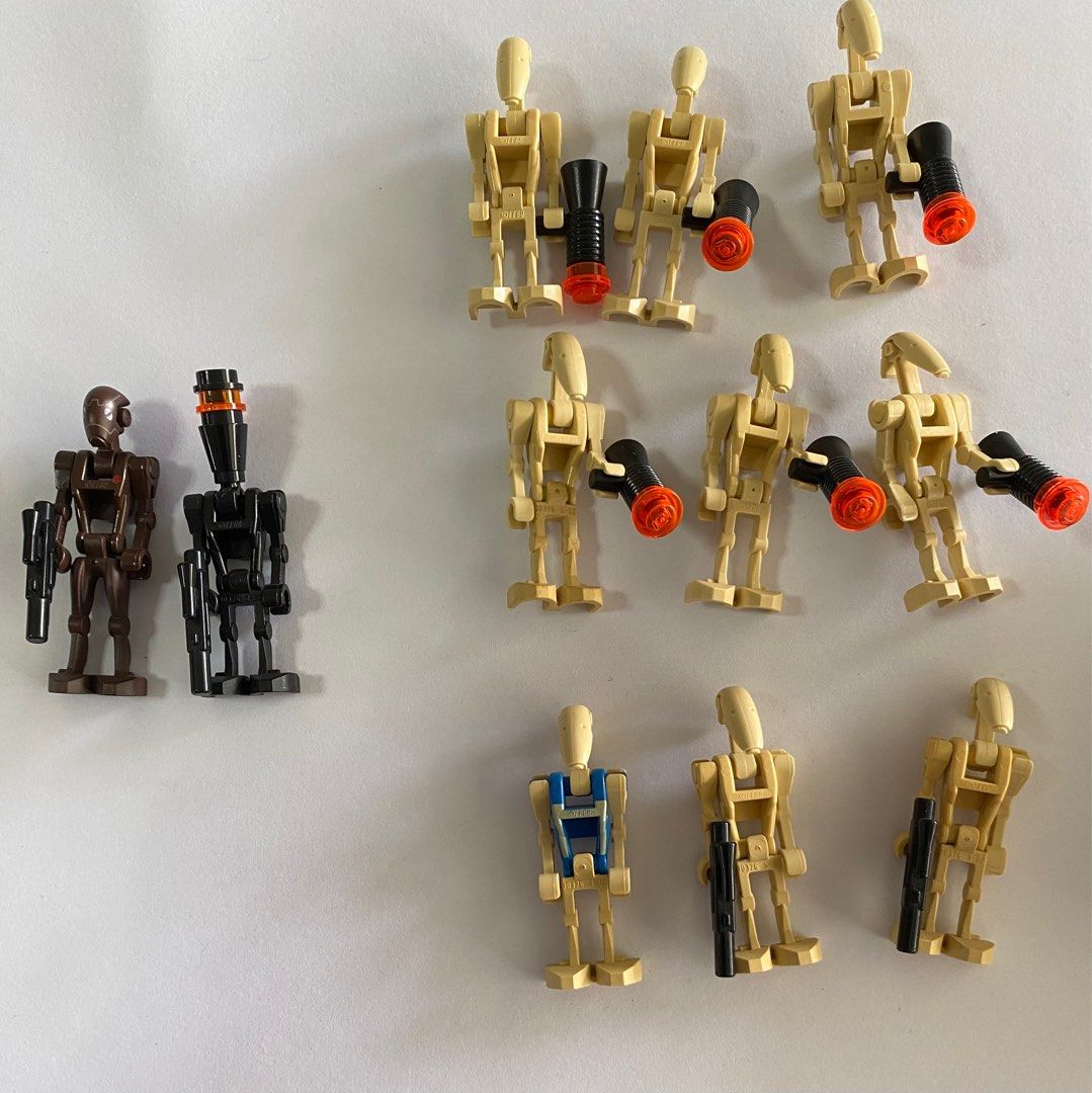 Lego Star Wars Minifigures battle droid assassin commando pilot, Babies ...