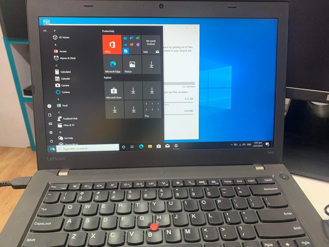 Lenovo T460 Core i5 8/256 windiws 10 pro ms office 2019 preloaded 260 ...