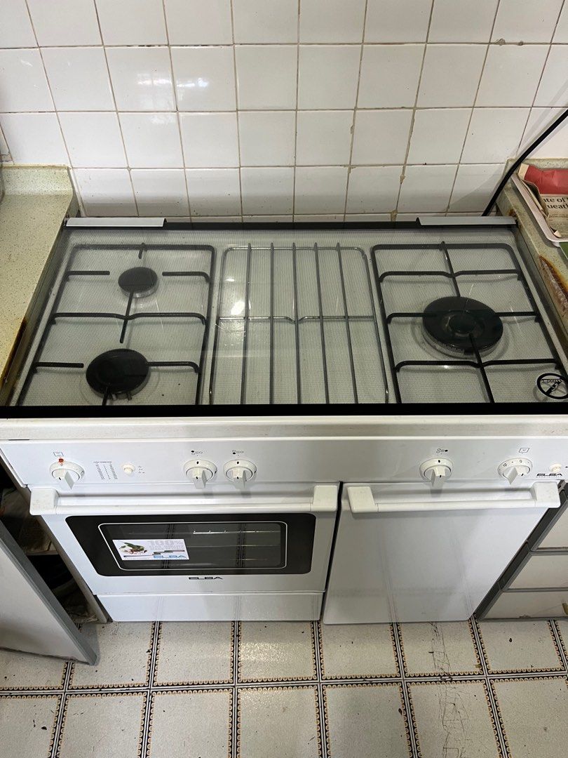 Elba Standing Cooker with Electric Oven Set (3 Burner Gas Stove, LPG), TV & Home Appliances ...