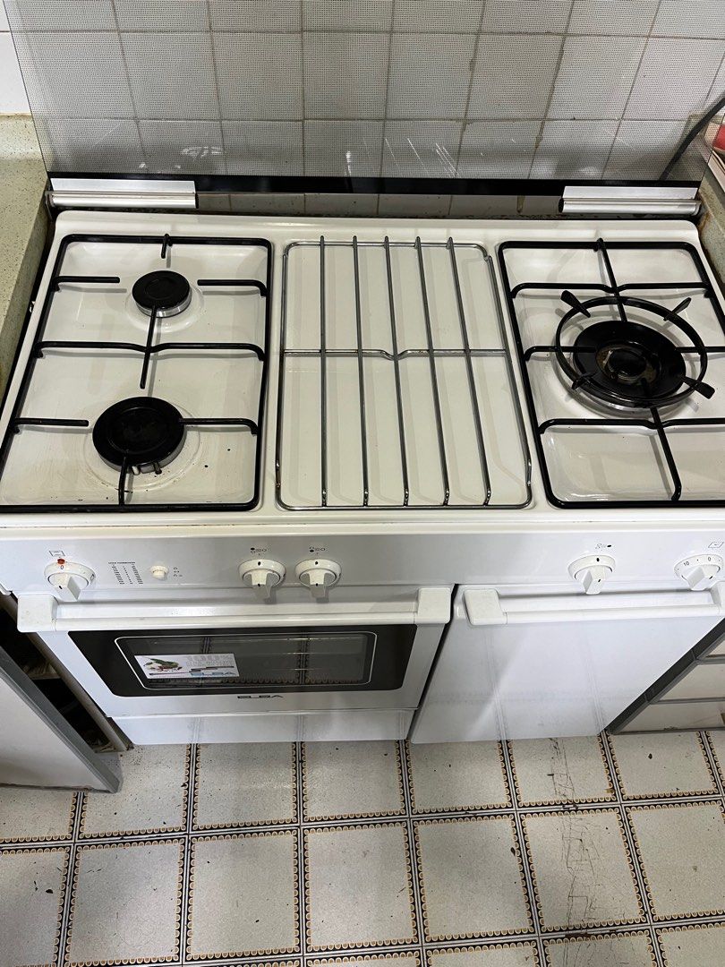 Elba Standing Cooker with Electric Oven Set (3 Burner Gas Stove, LPG), TV & Home Appliances ...