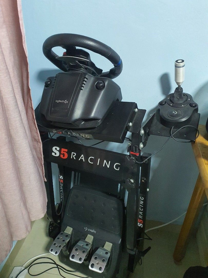 Logitech G29 with rig, Video Gaming, Video Game Consoles, PlayStation ...