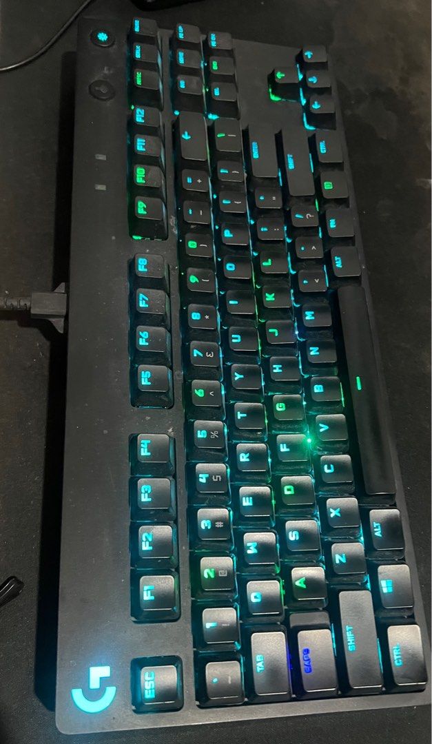 LOGITECH G PRO X TKL MECHANICAL GAMING KEYBOARD GX BLUE CLICKY SWITCH ...