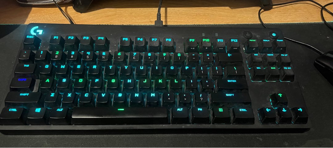 LOGITECH G PRO X TKL MECHANICAL GAMING KEYBOARD GX BLUE CLICKY SWITCH On Carousell