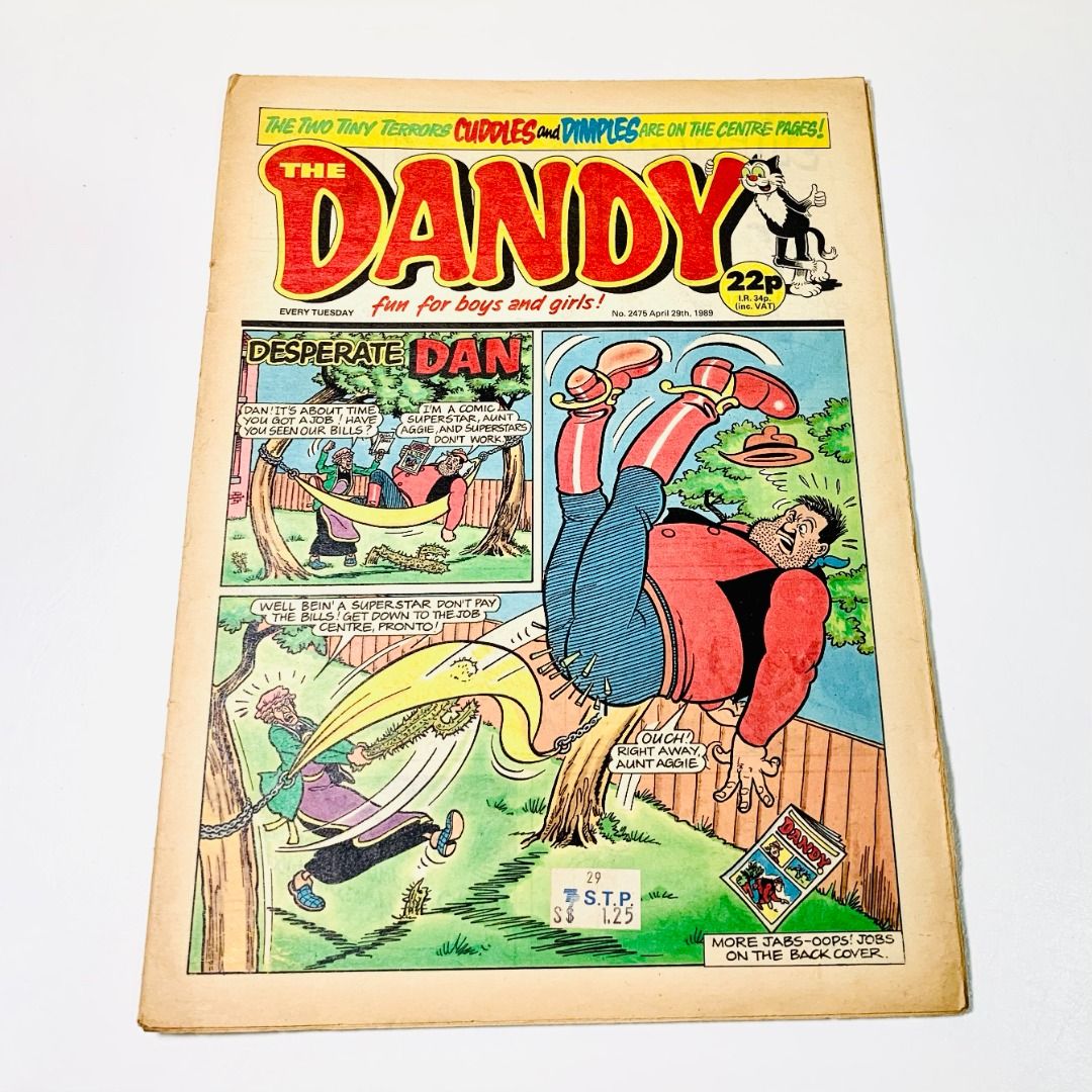 Lot of 17 Vintage The Dandy Comics (1989 issues), Hobbies & Toys, Books ...