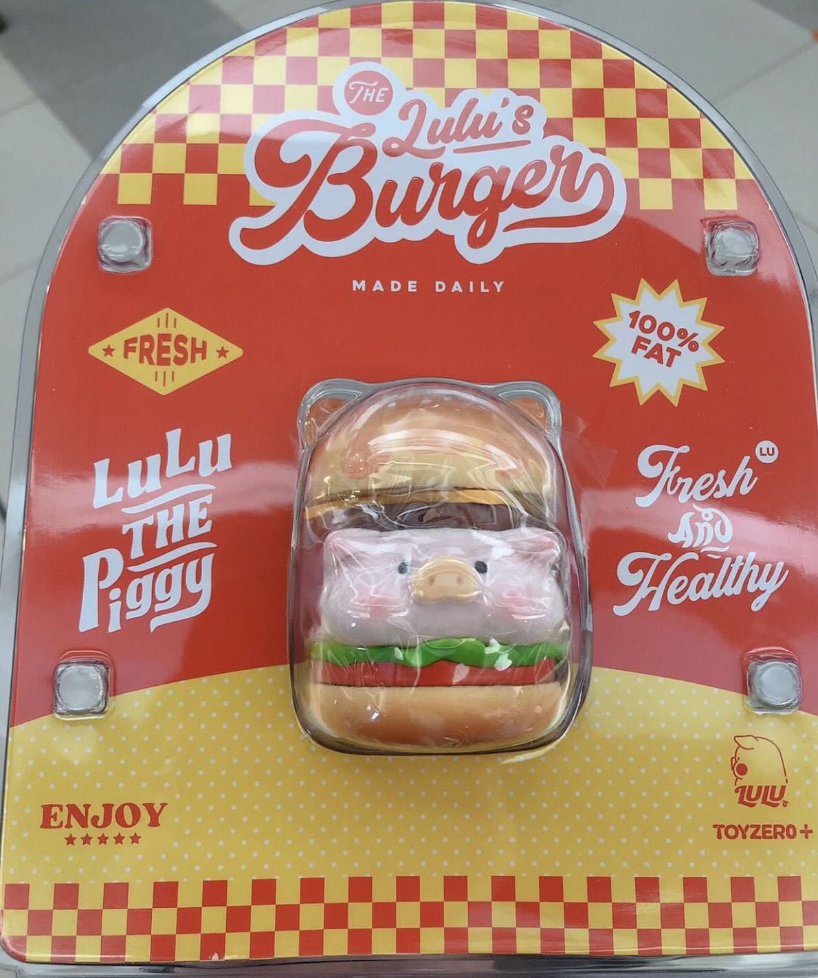 港版Lulu豬原色漢堡 Toyzeroplus Lulu the piggy Lulu burger, 健康及營養食用品, 健康補充品, 健康 ...