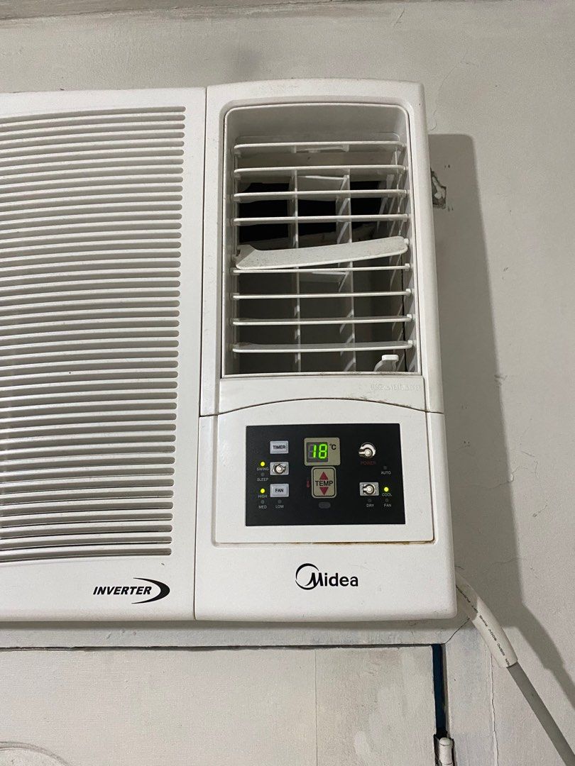 Midea 1.5HP Window Type Inverter Aircon, TV & Home Appliances, Air ...