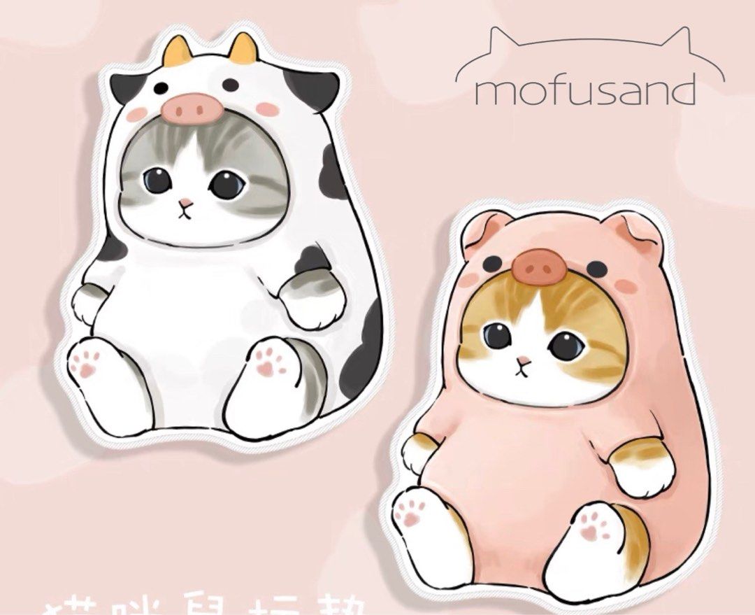 MOUSEPAD MOFUSAND CAT / SUITABLE FOR GAMING , work , school, etc ...