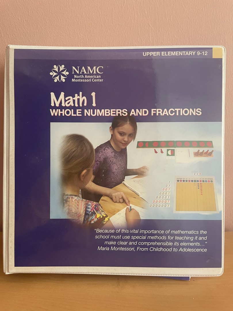Montessori Math 1 Manual (9-12), Hobbies & Toys, Books & Magazines ...