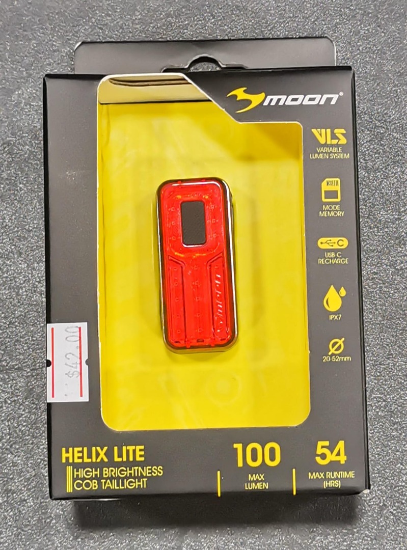 Moon Helix Lite 100 Lumens High Brightness USB Rechargeable Rear Light ...