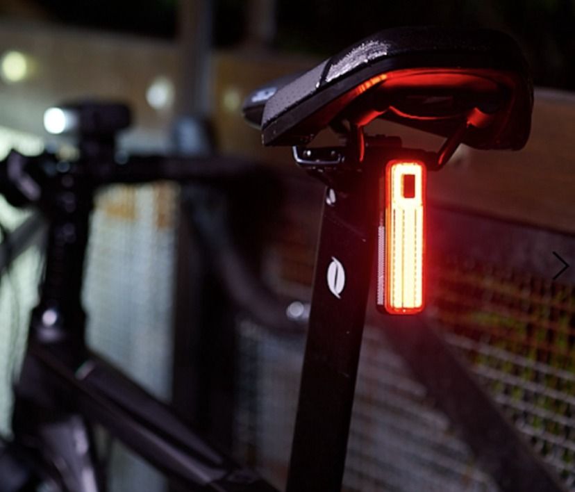 Moon Helix Max 250 Lumens Intelligent Operation USB Rechargeable Rear ...