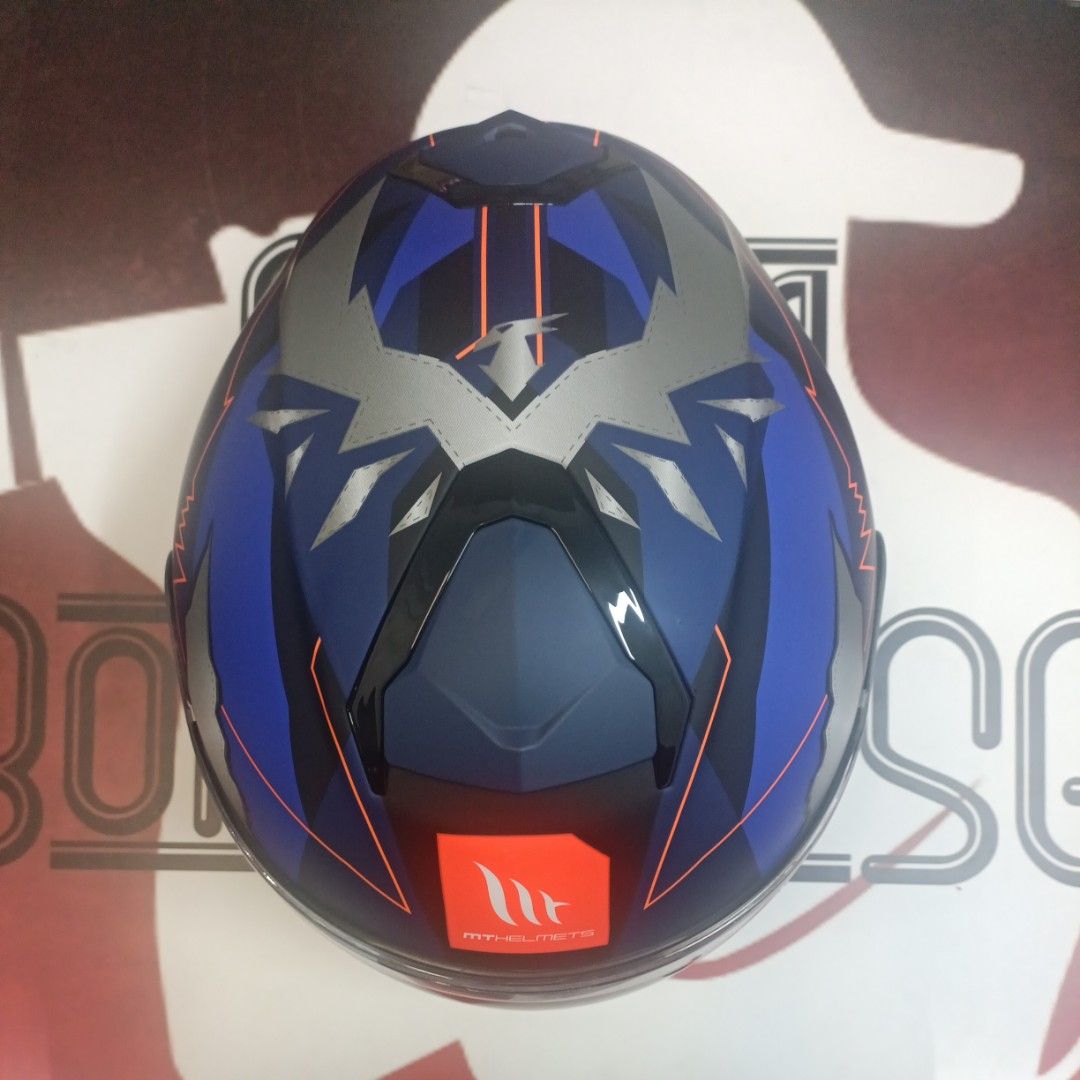 MT THUNDER 3 SV JET GARZO MATT BLUE, Motorcycles, Motorcycle Apparel on ...