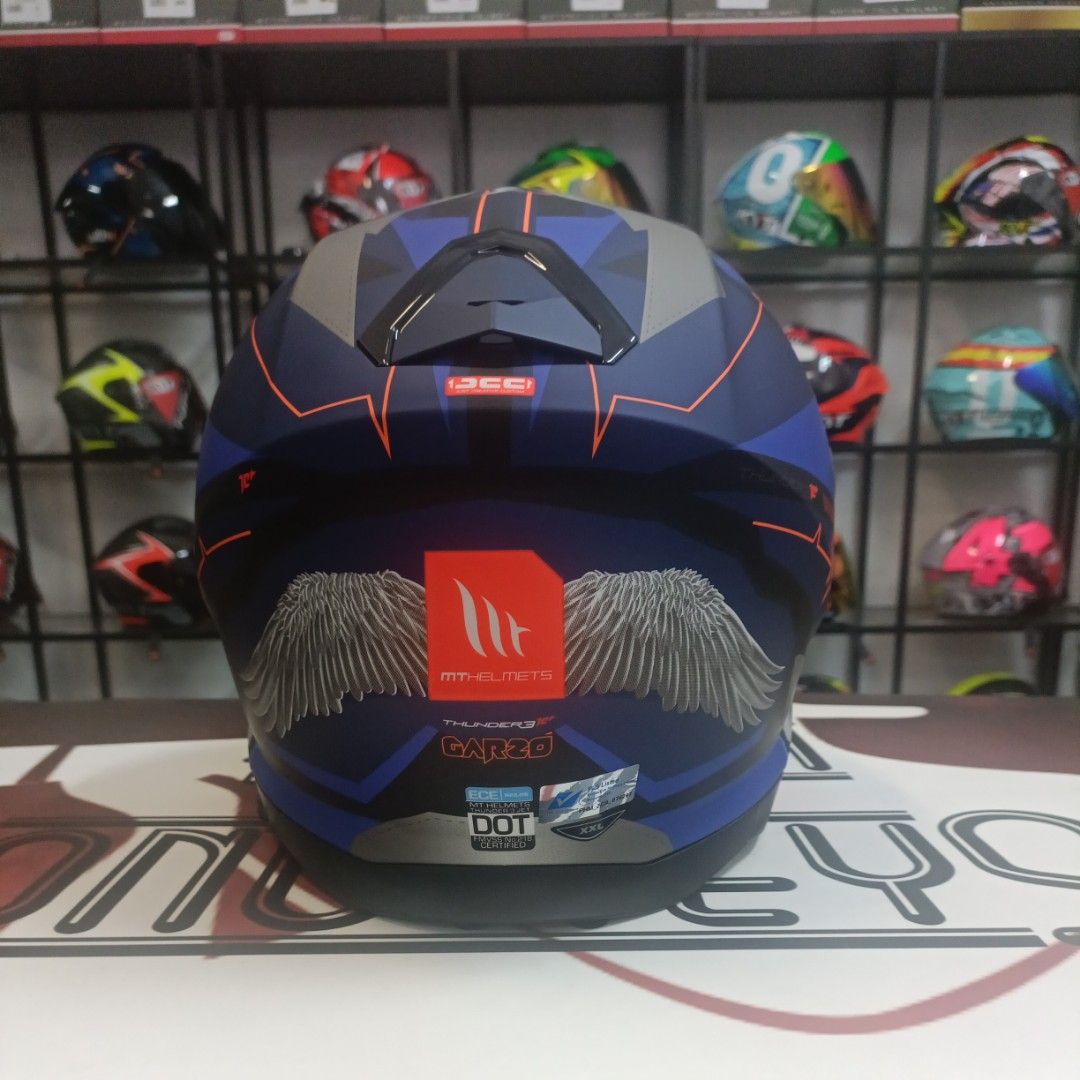 MT THUNDER 3 SV JET GARZO MATT BLUE, Motorcycles, Motorcycle Apparel on ...