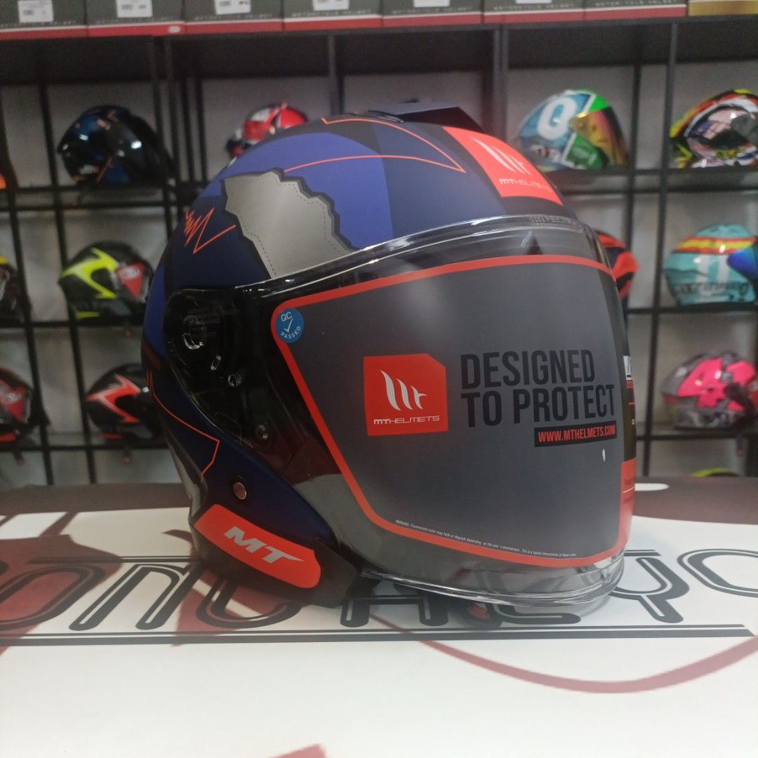 MT THUNDER 3 SV JET GARZO MATT BLUE, Motorcycles, Motorcycle Apparel on ...