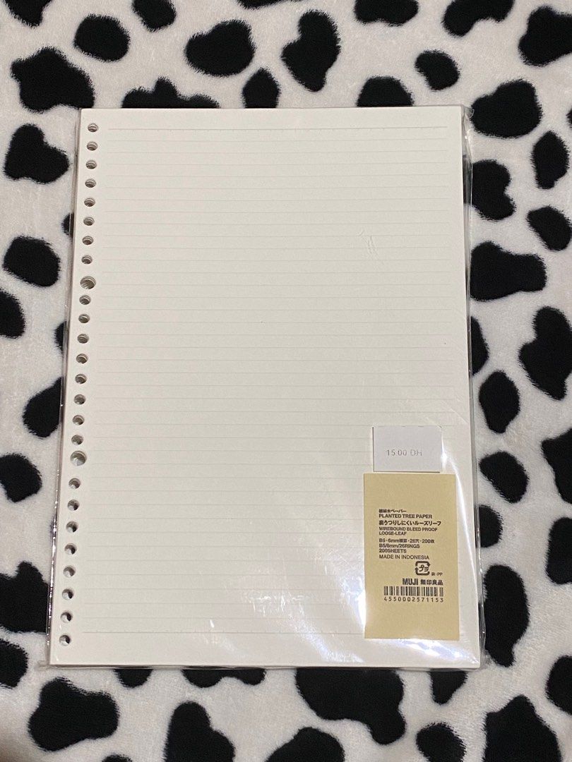 Muji B5 Loose Leaf Paper on Carousell