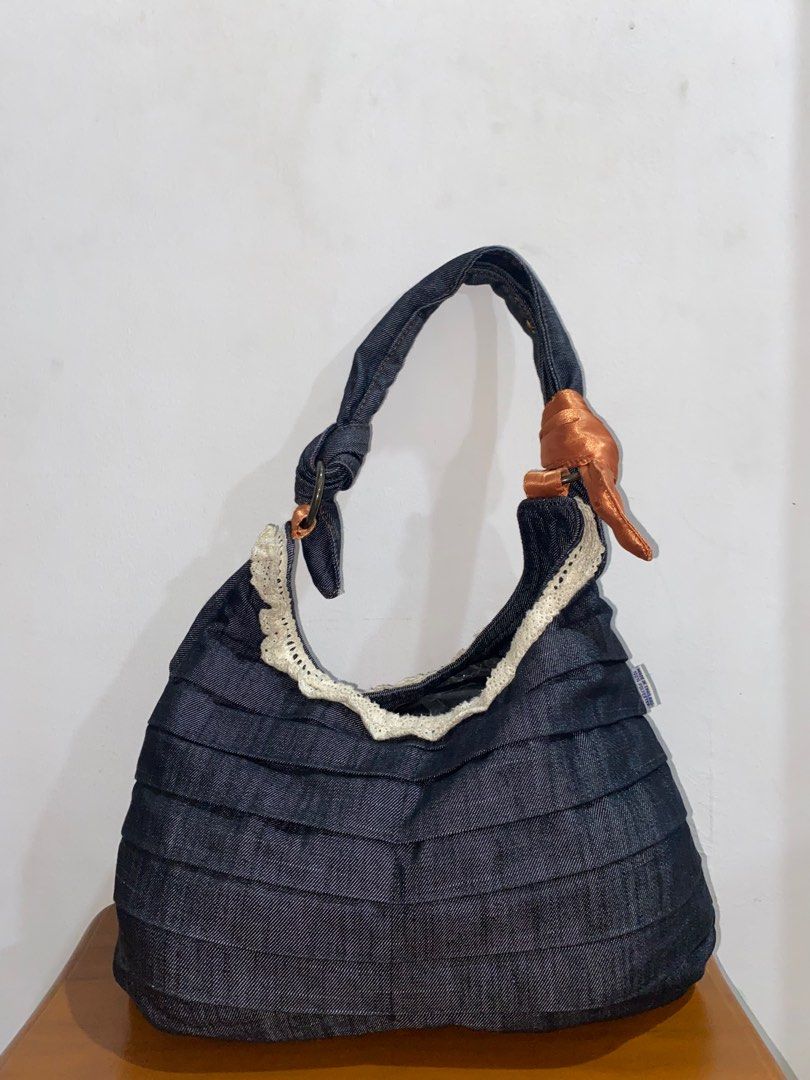 Naraya bag, tas unik, tas lucu, tote bag jeans coklat, Barang Mewah ...