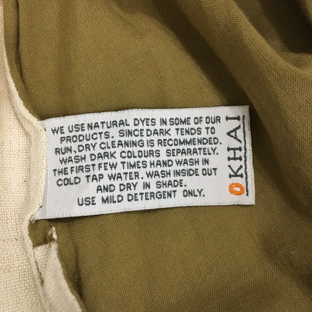 Okhai India 100% Organic Natural Dye Artisanal Wrap Dress Made by Happy ...