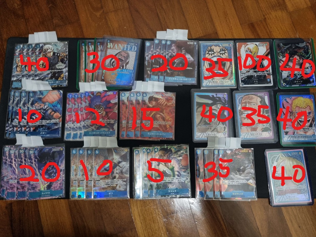 One Piece Card Game OP1,OP2,OP3,OP4 AAs/PR, Hobbies & Toys, Toys & Games on Carousell