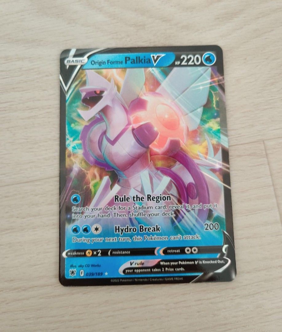 Origin forme Palkia V, Hobbies & Toys, Toys & Games on Carousell