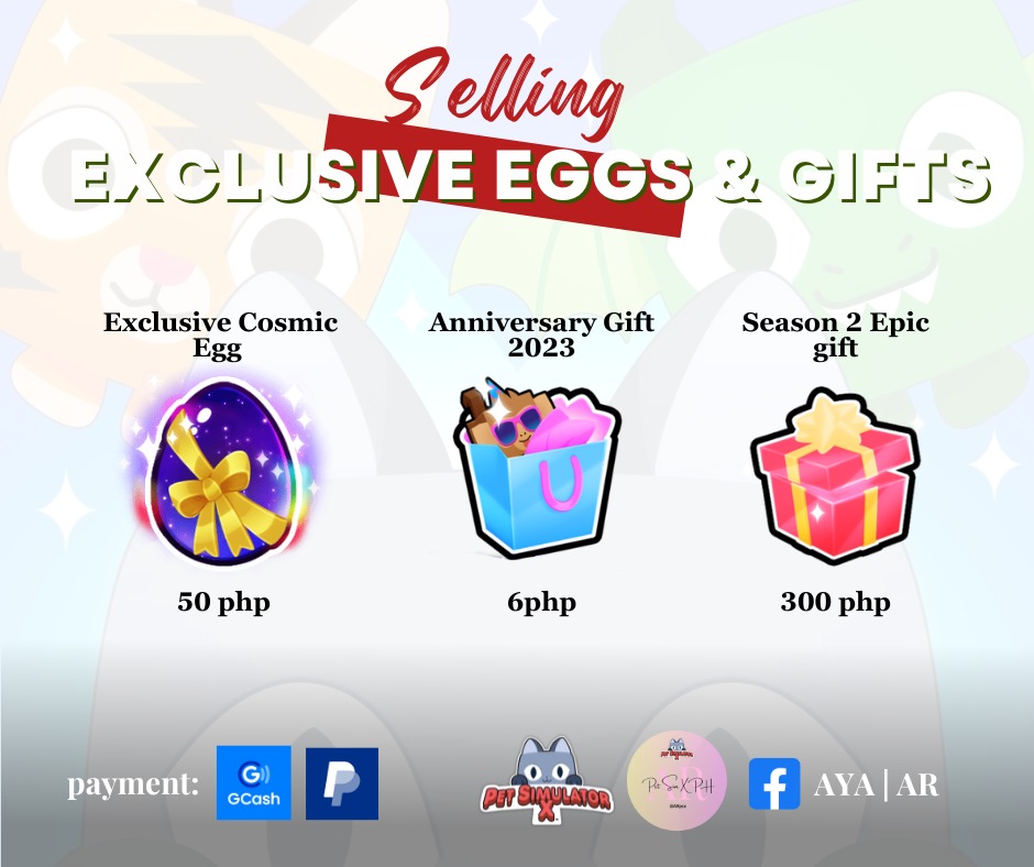Pet simulator x (psx) cosmic egg, aniv. gift, season 2 epic gift on ...