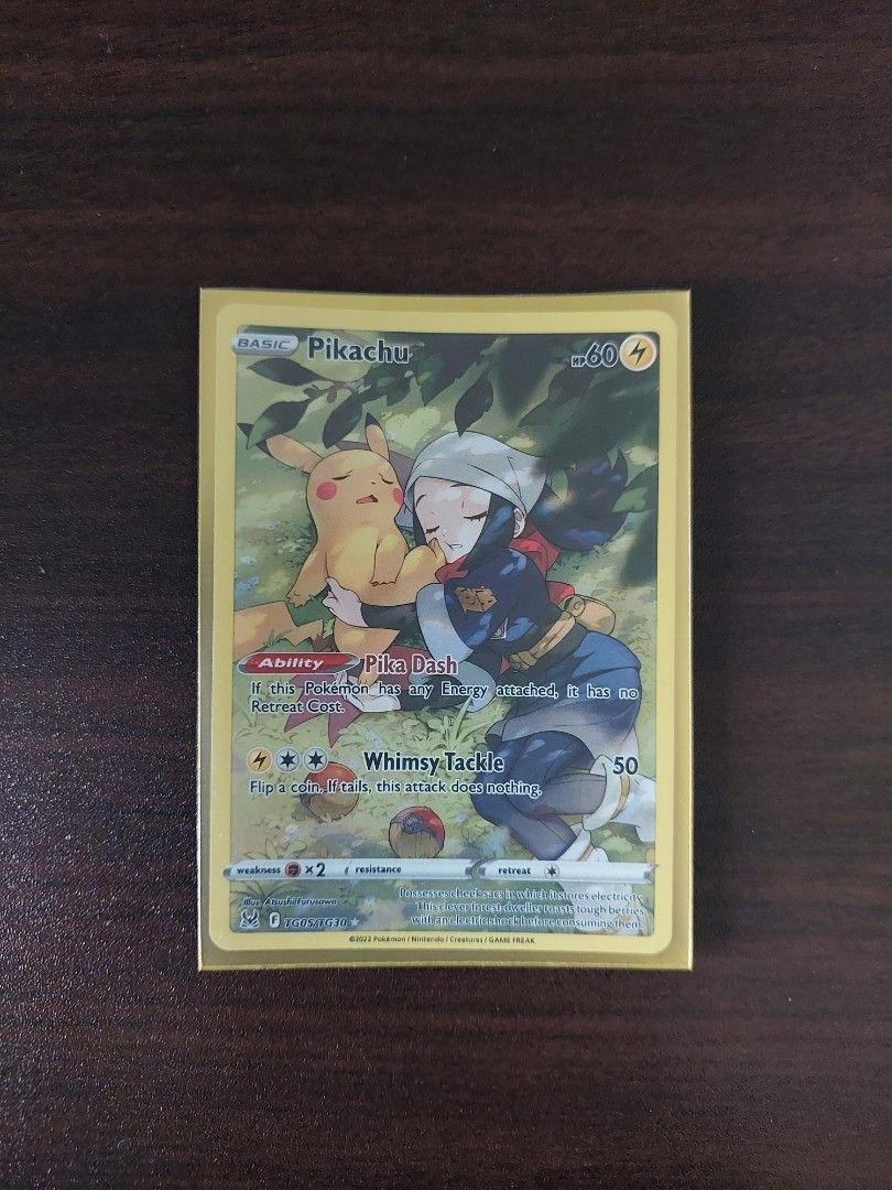 PIKACHU LOST ORIGINS TRAINER GALLERY FULL ART POKEMON TCG CARDS NOT ...