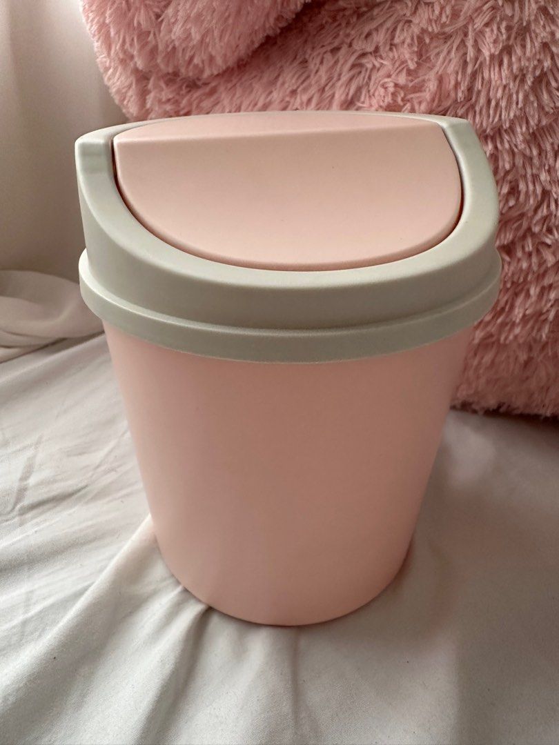 Pink Miniso Trash Bin on Carousell