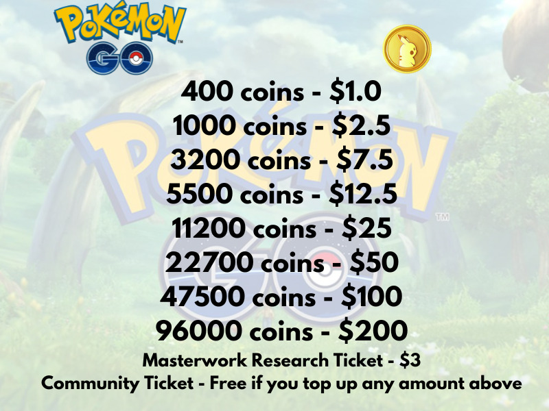Pokemon Go Coins | Pokecoins Top Up, Video Gaming, Gaming Accessories ...