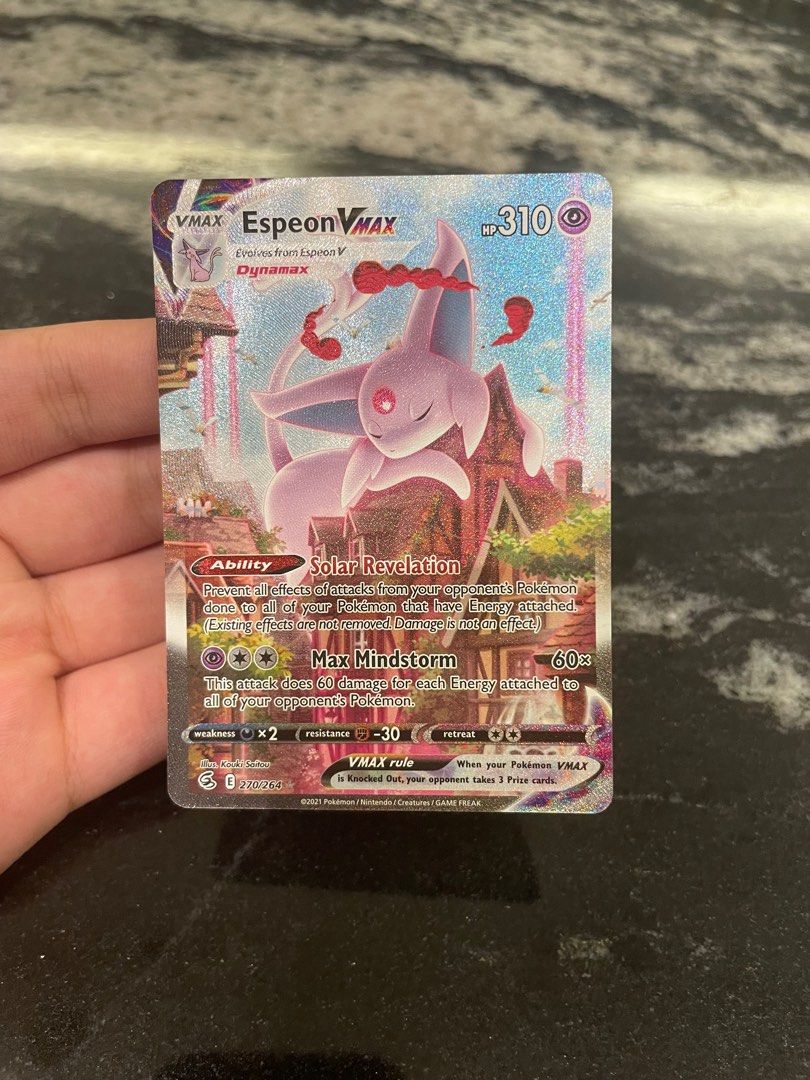 Pokémon cards Espeon vmax AA Alt art Alternate art, Hobbies & Toys ...