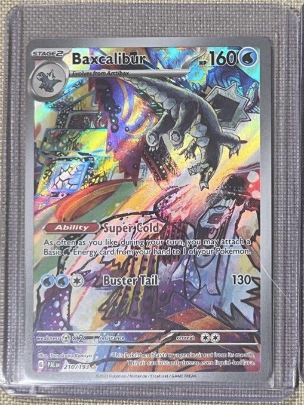 Pokémon paldea evolved Baxcalibur IR card, Hobbies & Toys, Toys & Games ...