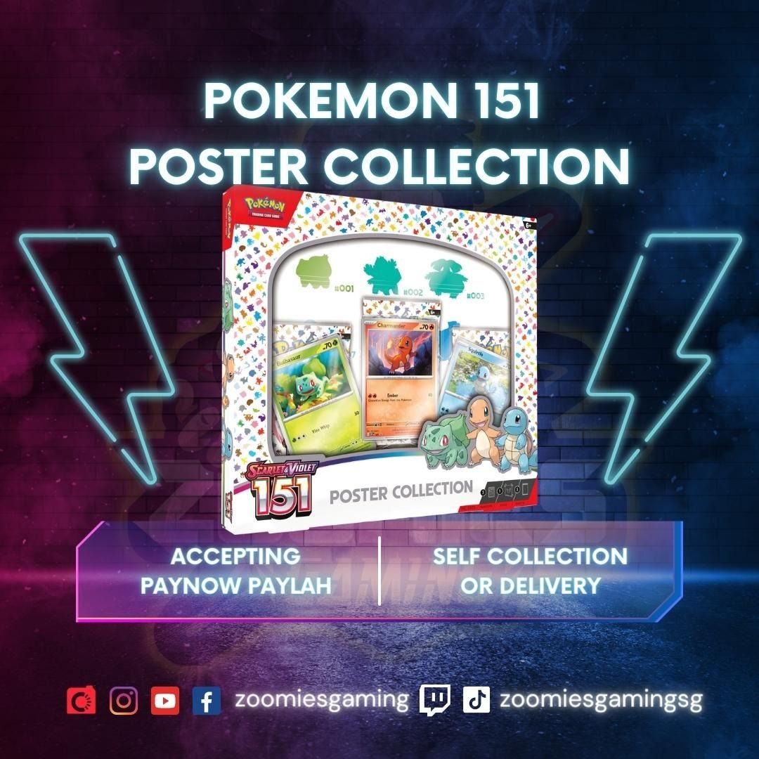 [Ready stock]Pokemon 151 Poster Collection, Hobbies & Toys, Toys ...
