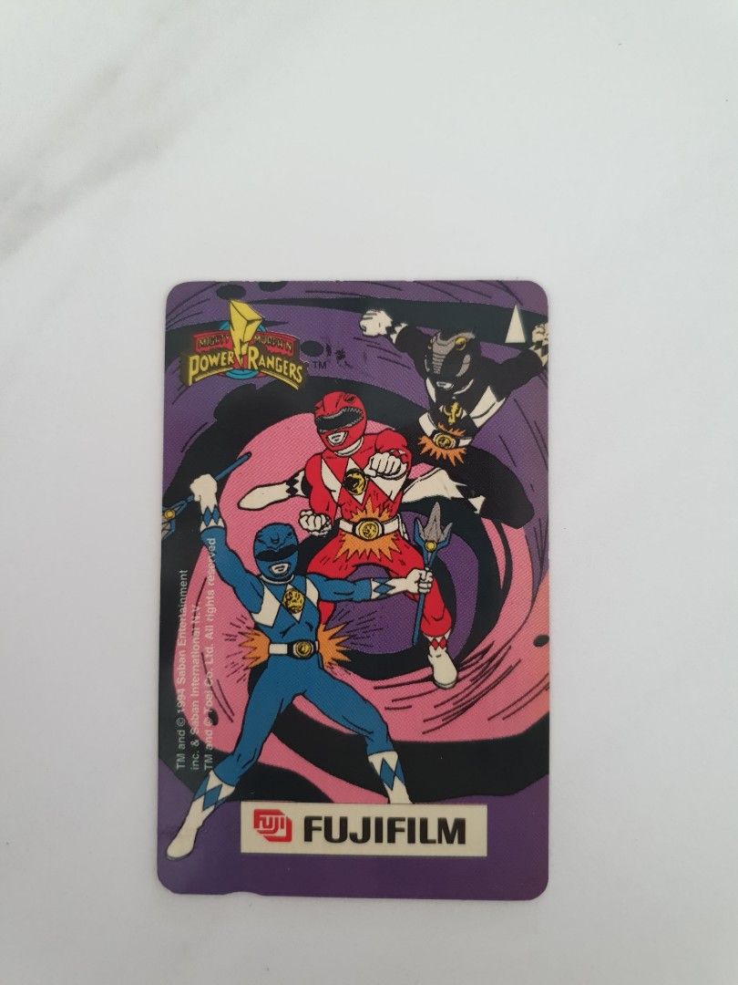 Power ranger collectible magnetic phone card, Hobbies & Toys ...