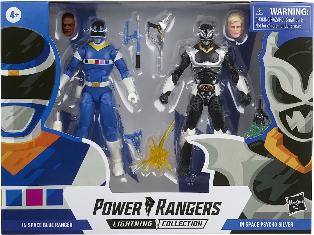 Power Rangers Lightning Collection in Space Blue Ranger Psycho Silver ...