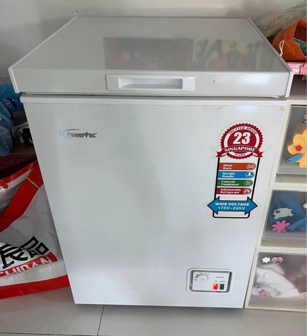 PowerPac Chest Freezer 100L CFC Free Chiller and Freezer, TV & Home ...