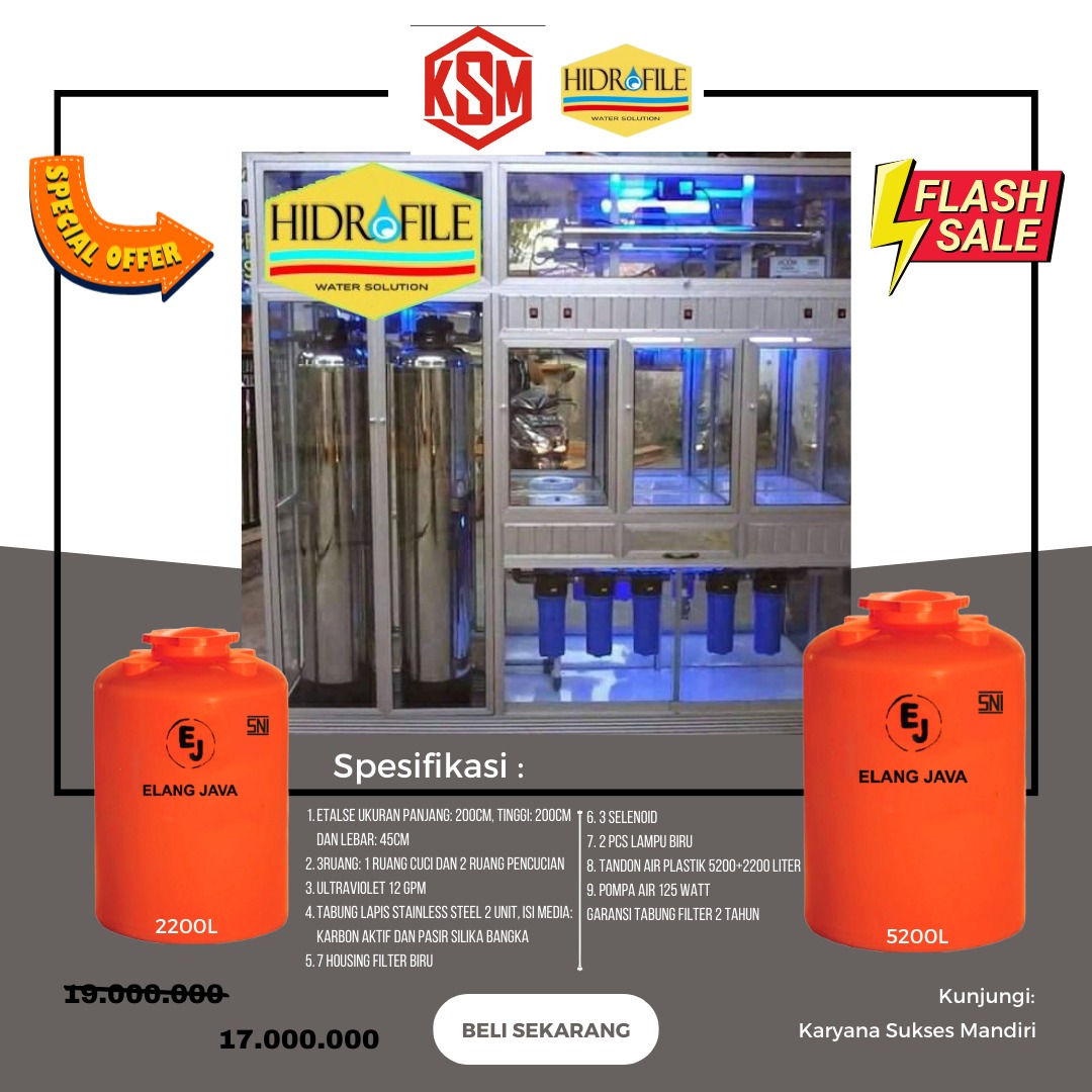 Promo Paket AMIU Mesin Air Minum Isi Ulang Mineral Water Siap Pasang di Jawa Timur on Carousell