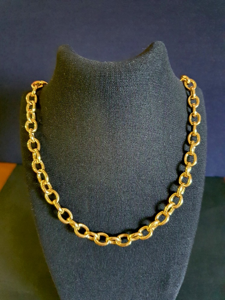 Rare Design 916 Yellow Gold Necknace, Men's Fashion, Watches ...