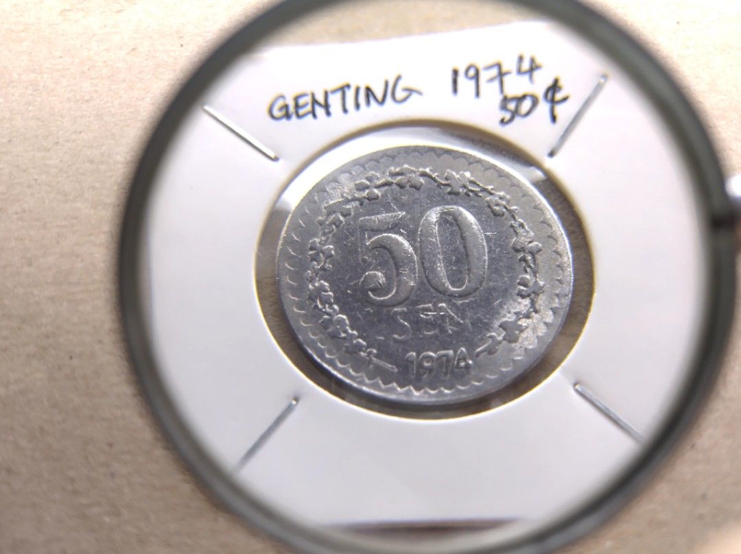 Rare Token Genting 1974 50cents, Hobbies & Toys, Collectibles ...