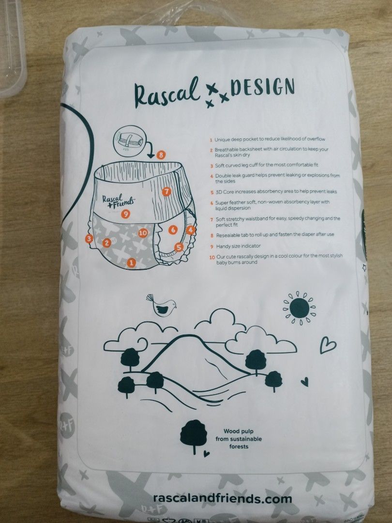 Rascal + Friends XL pants diapers, Babies & Kids, Bathing & Changing ...