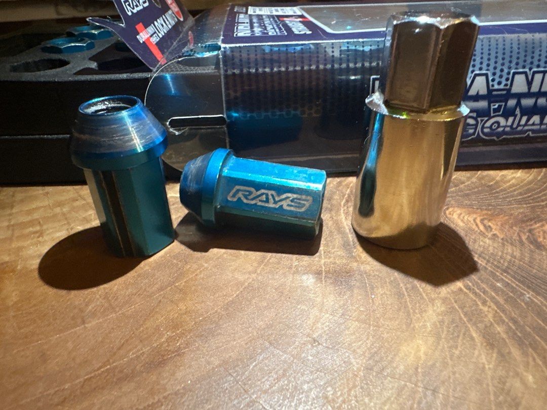 Rays Duralumin wheel nuts M12 x P1.25, Car Accessories, Accessories on ...