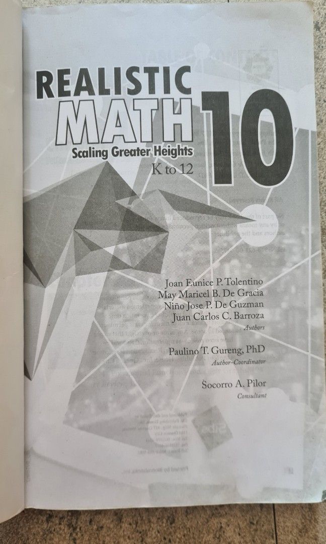 Realistic Math 2017 grade 10 on Carousell