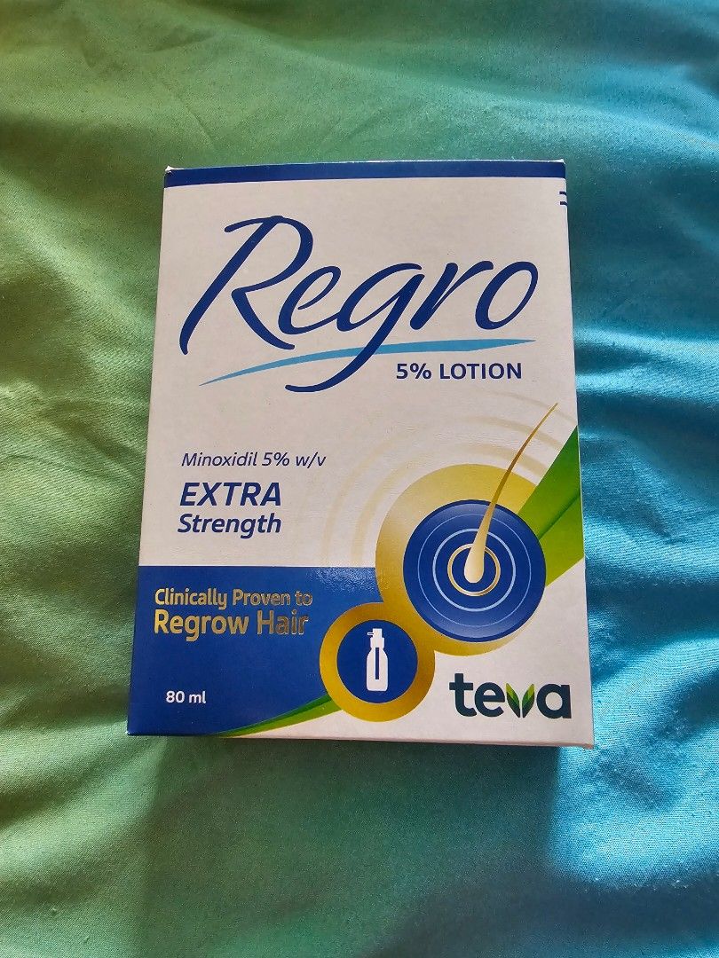 Regro Hair Regrow lotion, 5% minoxidil, 80ml, Beauty & Personal Care ...