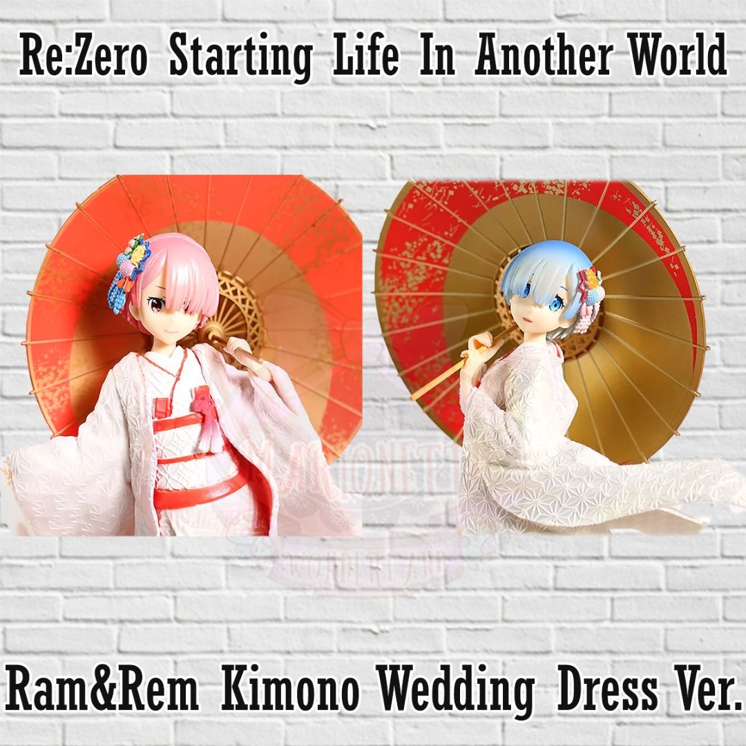Re:Zero Starting Life In Another World Ram Rem Kimono Wedding Dress Ver ...