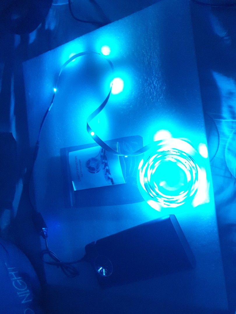 Music sensor led strip light led strip light complete set plug and play ...