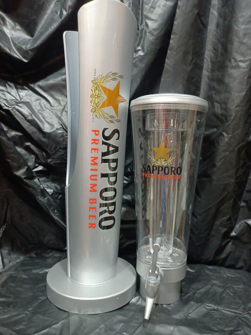 Sapporo Silver Beer Tower, Food & Drinks, Alcoholic Beverages on Carousell