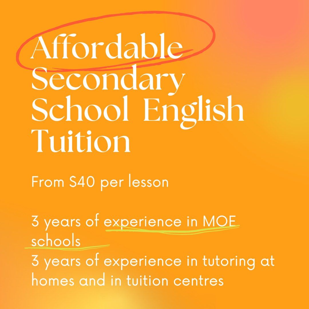MOE-experienced English tutor, Learning & Enrichment, Enrichment ...