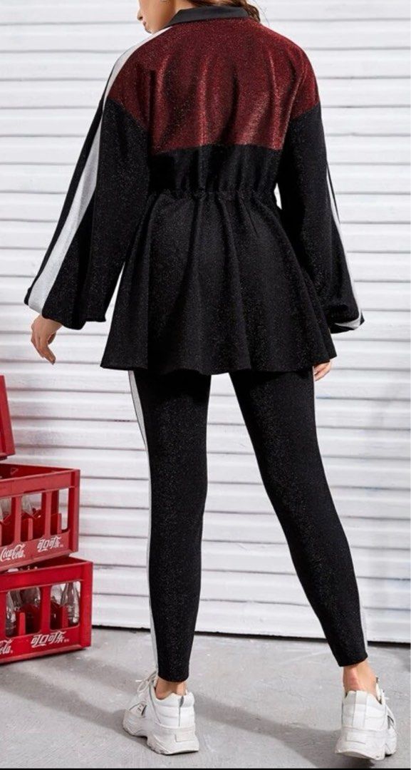 Set top & bottom, Women's Fashion, Activewear on Carousell