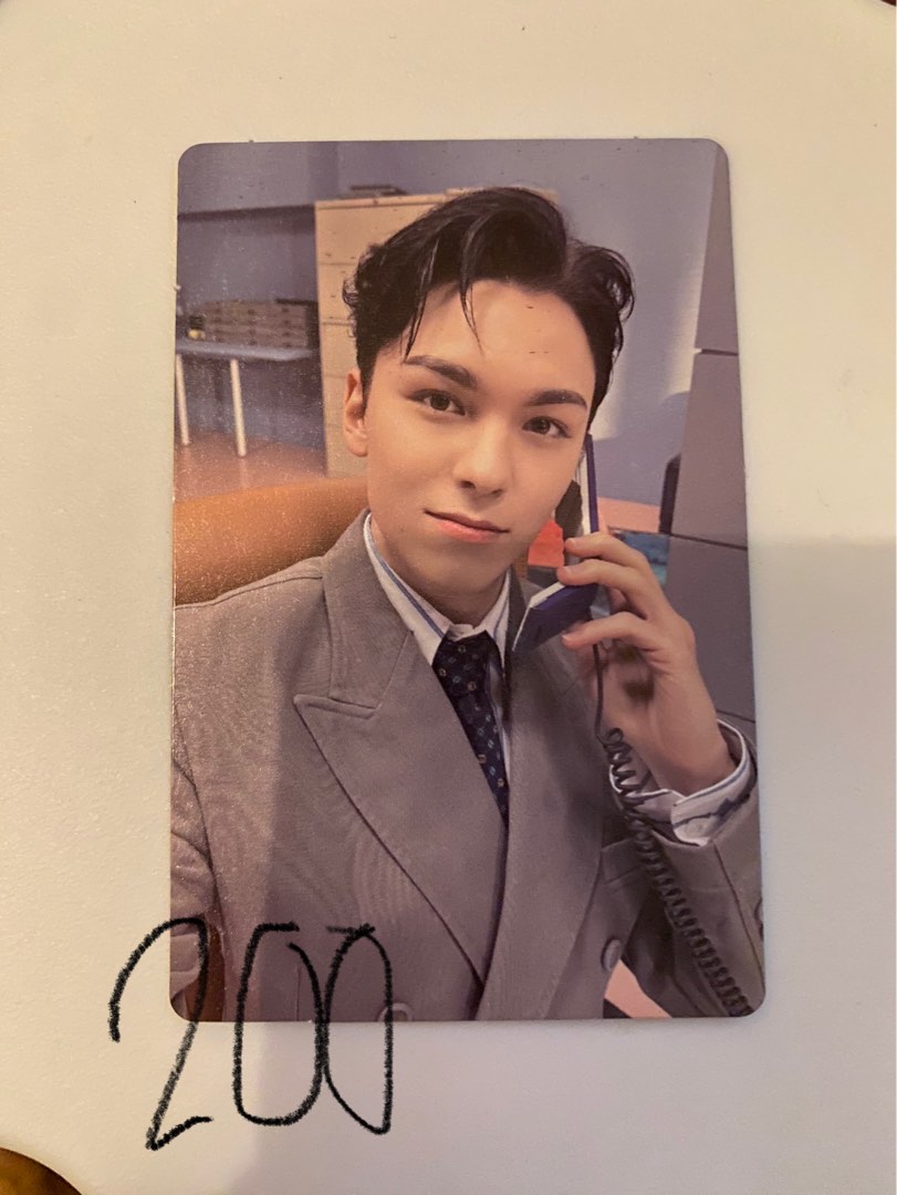 seventeen svt vernon faded mono life fml album pc photocard on Carousell