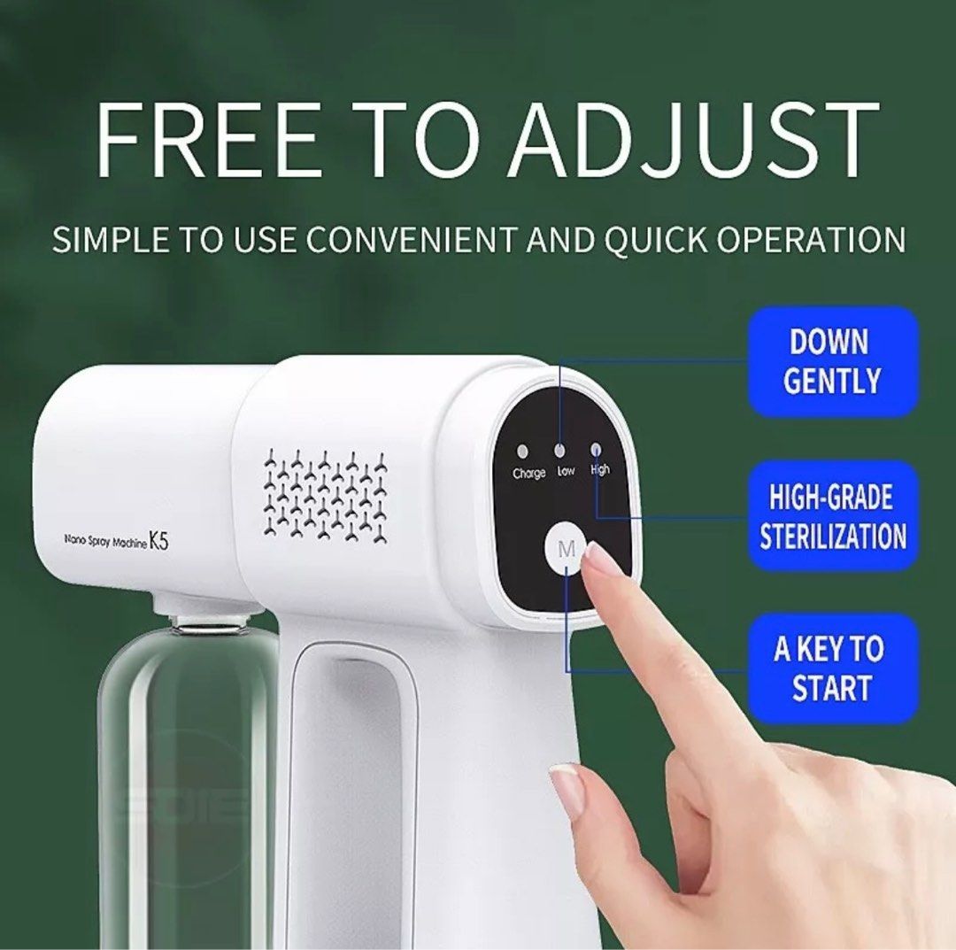 SG ready stock K5 Nano Spray Gun Sanitizer, Beauty & Personal Care ...